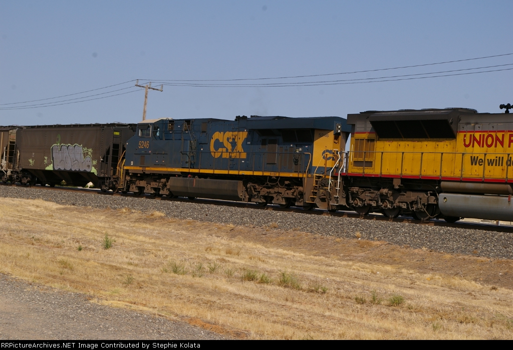 CSX 5246, TRAVEL ALL THIS DISTANCE TO SE A CSX IN CALIFORNIA